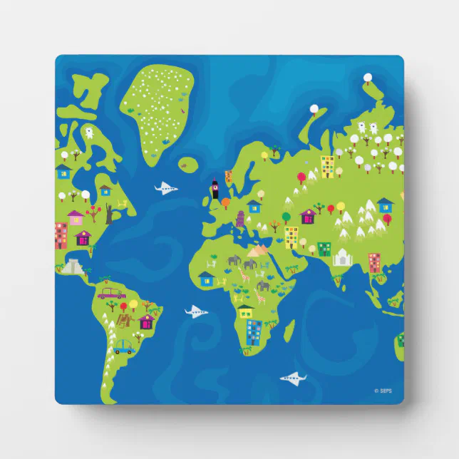 All Around the World Plaque | Zazzle