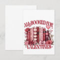 All Booked for Valentine Bookish Book lover Thank You Card | Zazzle