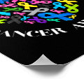 All Cancer Matters Awareness Fight All Cancer Ribb Poster | Zazzle