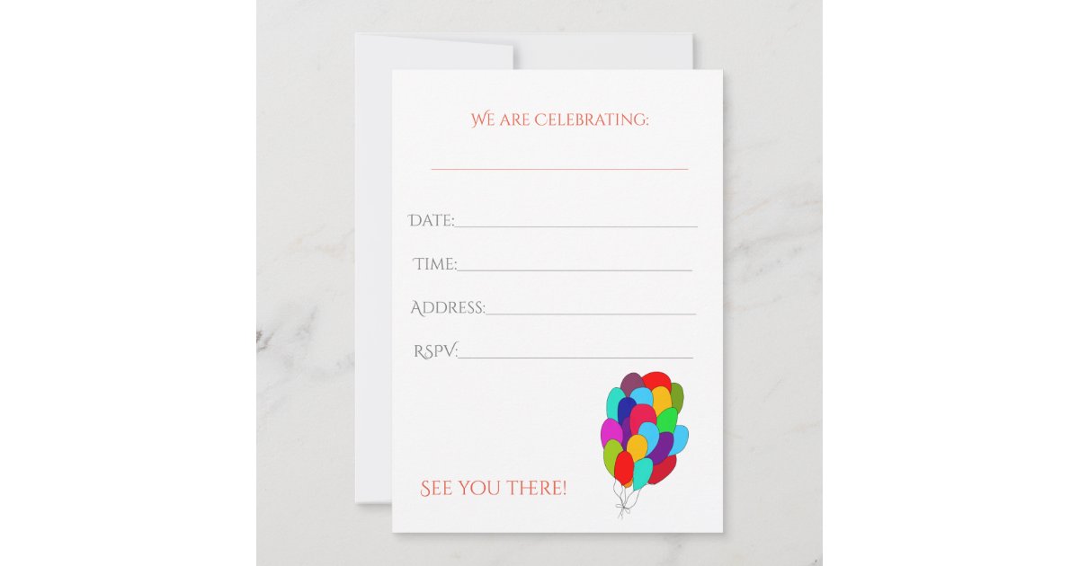 All event invitation | Zazzle