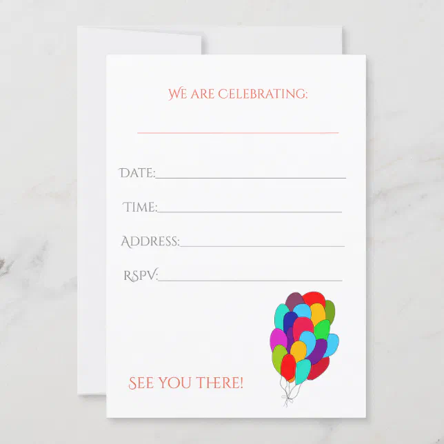 All event invitation | Zazzle