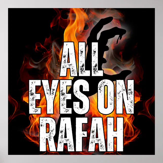 ALL EYES ON RAFAH - Rafah Gaza Palestine massacre Poster | Zazzle