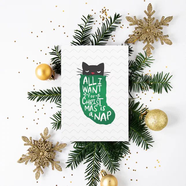 All I Want for Christmas is a Nap Card | Zazzle