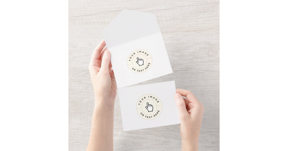 All in One Invite - Custom (add image/text) | Zazzle