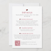 All in One Little Ladybug QR Code Shower Invitation | Zazzle