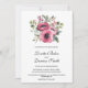 All In One Pink Floral Wedding Invitation | Zazzle