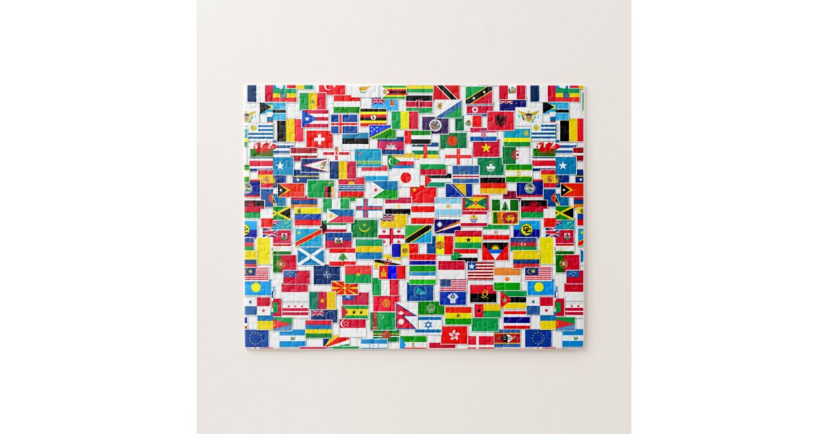 All International Flags Jigsaw Puzzle | Zazzle
