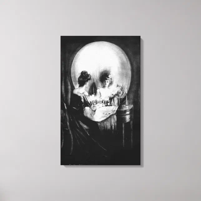 "All is Vanity" by C. Allan Gilbert Canvas Print | Zazzle