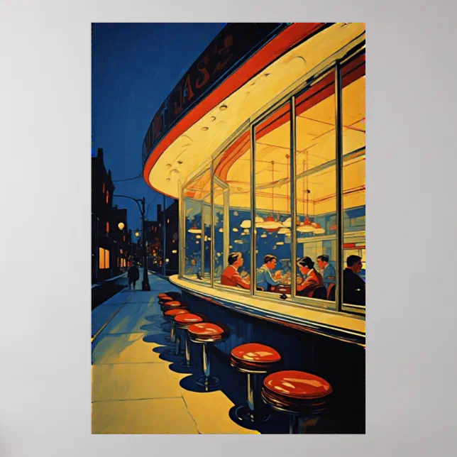 All Night Diner Poster | Zazzle