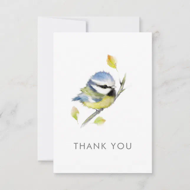 All Occasion Bird Thank You Notecard | Zazzle