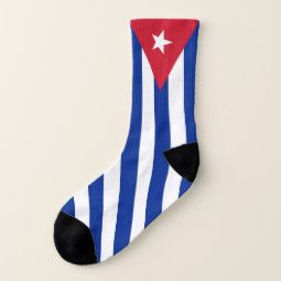 All Over Print Socks with Flag of Cuba | Zazzle