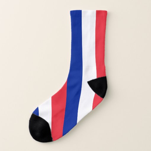 All Over Print Socks with Flag of France | Zazzle