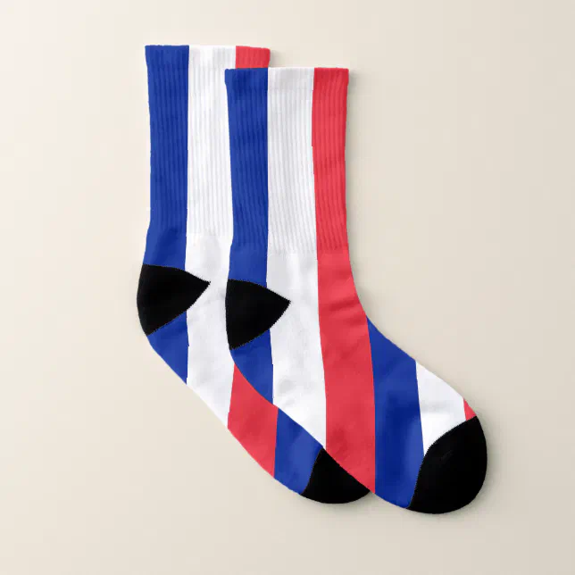 All Over Print Socks with Flag of France | Zazzle