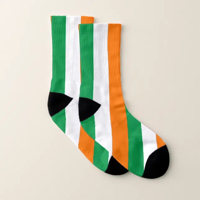 All Over Print Socks with Flag of Ireland | Zazzle