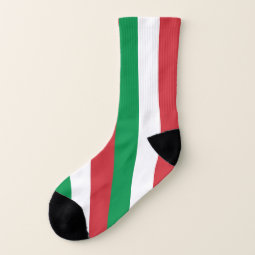 All Over Print Socks with Flag of Italy | Zazzle