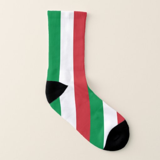 All Over Print Socks with Flag of Italy | Zazzle