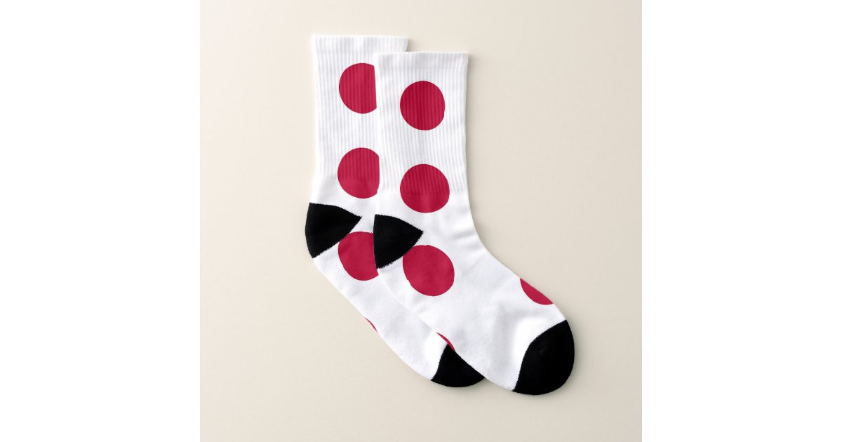 All Over Print Socks with Flag of Japan | Zazzle