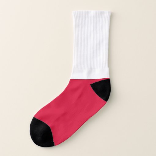 All Over Print Socks with Flag of Poland | Zazzle