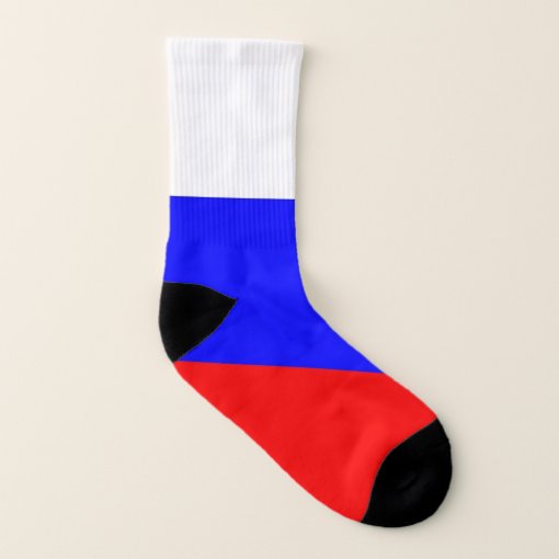 All Over Print Socks with Flag of Russia | Zazzle