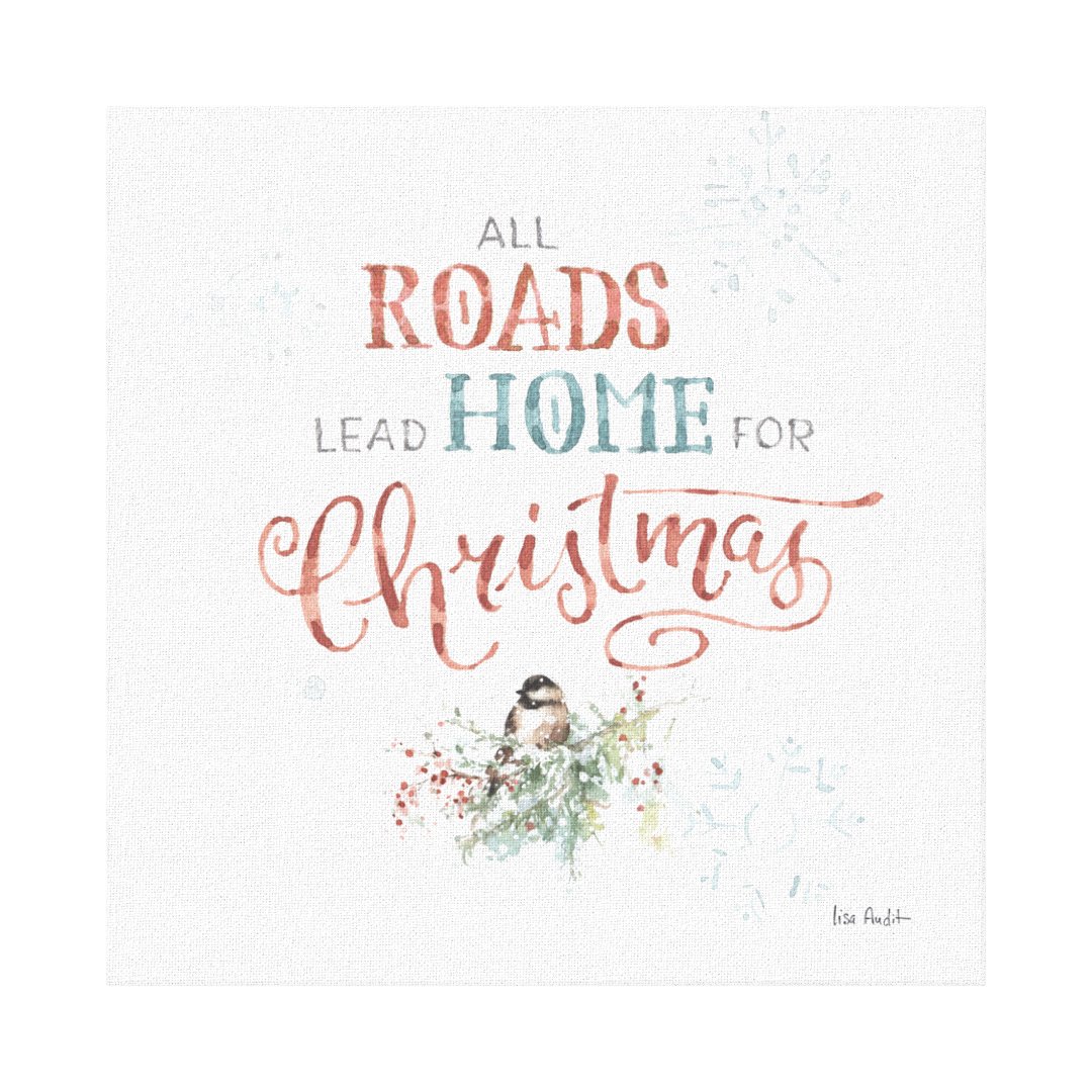 All Roads Lead Home for Christmas Canvas Print | Zazzle