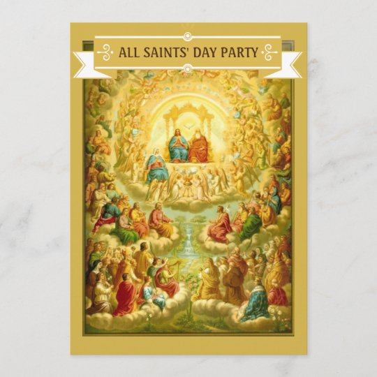 ALL SAINTS DAY FEAST DAY PARTY CELEBRATION INVITATION | Zazzle.com