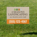 All Season Tree and Lawn Service Landscaping Busin Sign | Zazzle