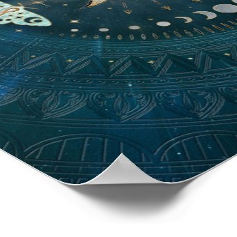 All Seeing Eye and Moons Poster | Zazzle