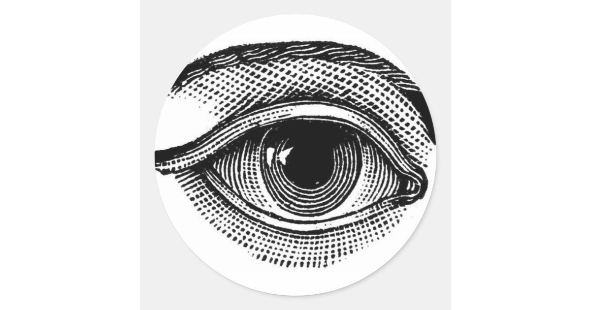 All Seeing Eye Round Sticker | Zazzle