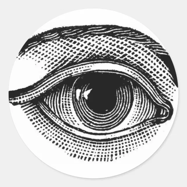 All Seeing Eye Round Sticker | Zazzle