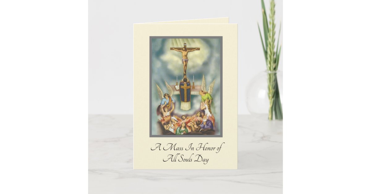 All Souls Day Catholic Mass Offering Card | Zazzle.com