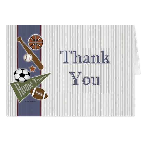 All Sports Thank You Card | Zazzle.com