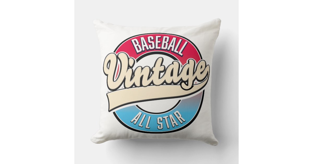 All Star Baseball logo Throw Pillow | Zazzle