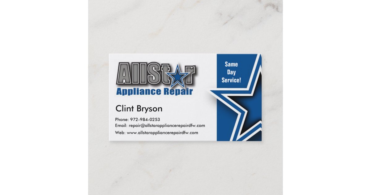 All Star Business Card | Zazzle