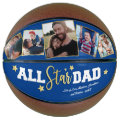 All-Star Dad Father's Day Photo Basketball | Zazzle