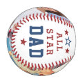 ALL STAR DAD Happy Fathers Day 2 Photos Baseball | Zazzle