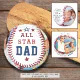 ALL STAR DAD Happy Fathers Day 2 Photos Baseball | Zazzle