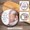ALL STAR DAD Happy Fathers Day 2 Photos Baseball | Zazzle