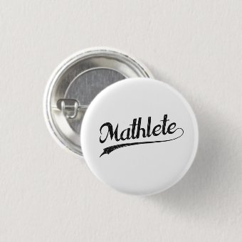 All Star Mathlete Math Athlete Button | Zazzle