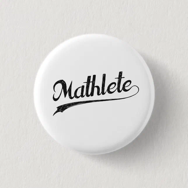 All Star Mathlete Math Athlete Button | Zazzle