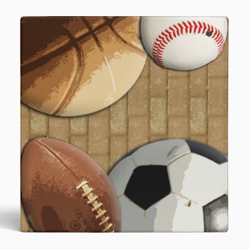 All-Star Sports Theme Binder | Zazzle