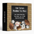 All-Star Sports Theme Binder | Zazzle