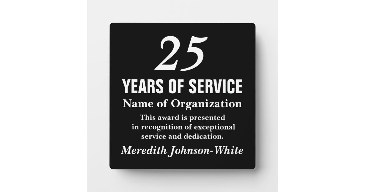 All-Star Volunteer Service Recognition Award Plaque | Zazzle