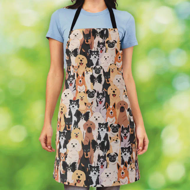 All the Dogs Apron | Zazzle