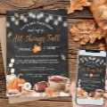 All Things Fall Party Invitation | Zazzle