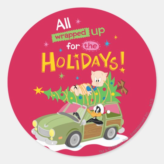 All Wrapped Up Classic Round Sticker | Zazzle.com