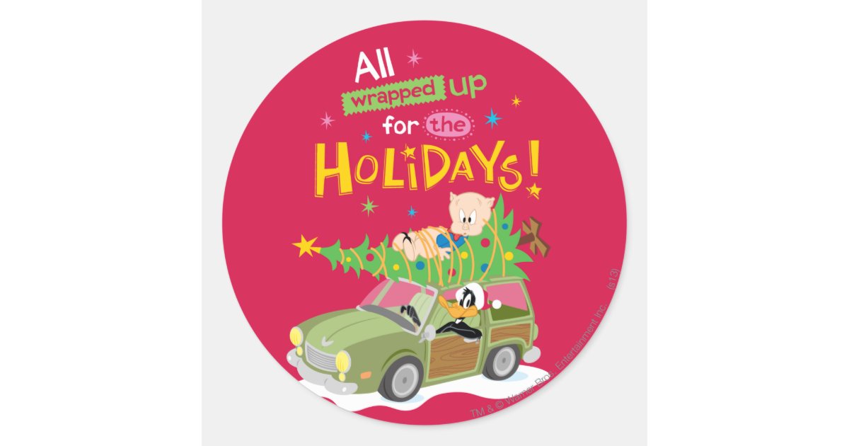 All Wrapped Up Classic Round Sticker | Zazzle