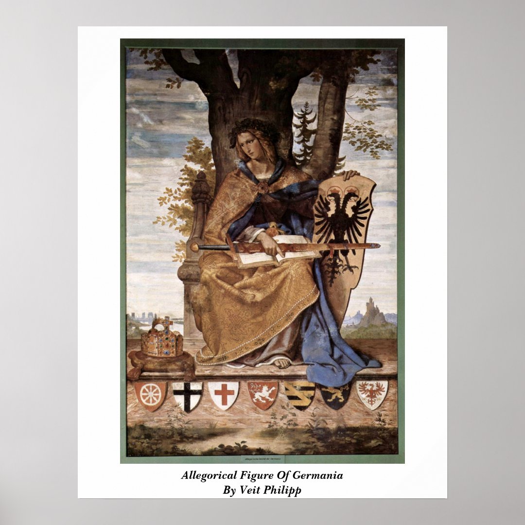 Allegorical Figure Of Germania By Veit Philipp Poster | Zazzle