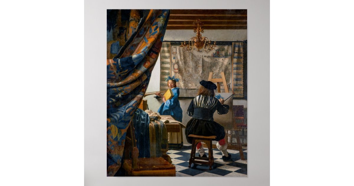 Allegory of Painting | Johannes Vermeer | Poster | Zazzle