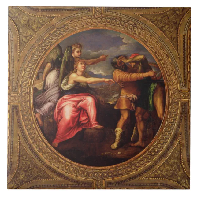 Allegory of Speed, Toil and Exercise, from the cei Tile | Zazzle