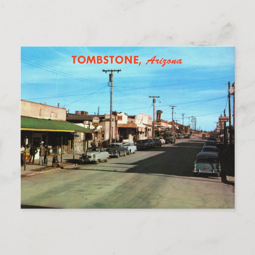 Allen St., Tombstone AZ Vintage Postcard | Zazzle